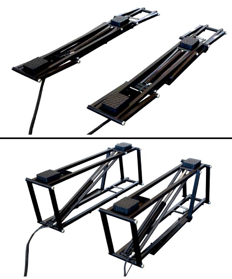 Hydro-pneumatic Lift for vehicles